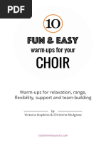 50 Awesome Choir Warm-Ups Guide | PDF | Singing | Consonant