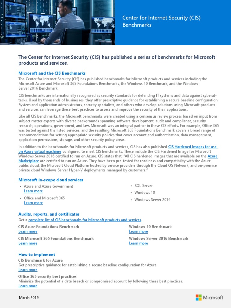 CIS Benchmarks-Compliance PDF | PDF | Microsoft Azure | Computer Security