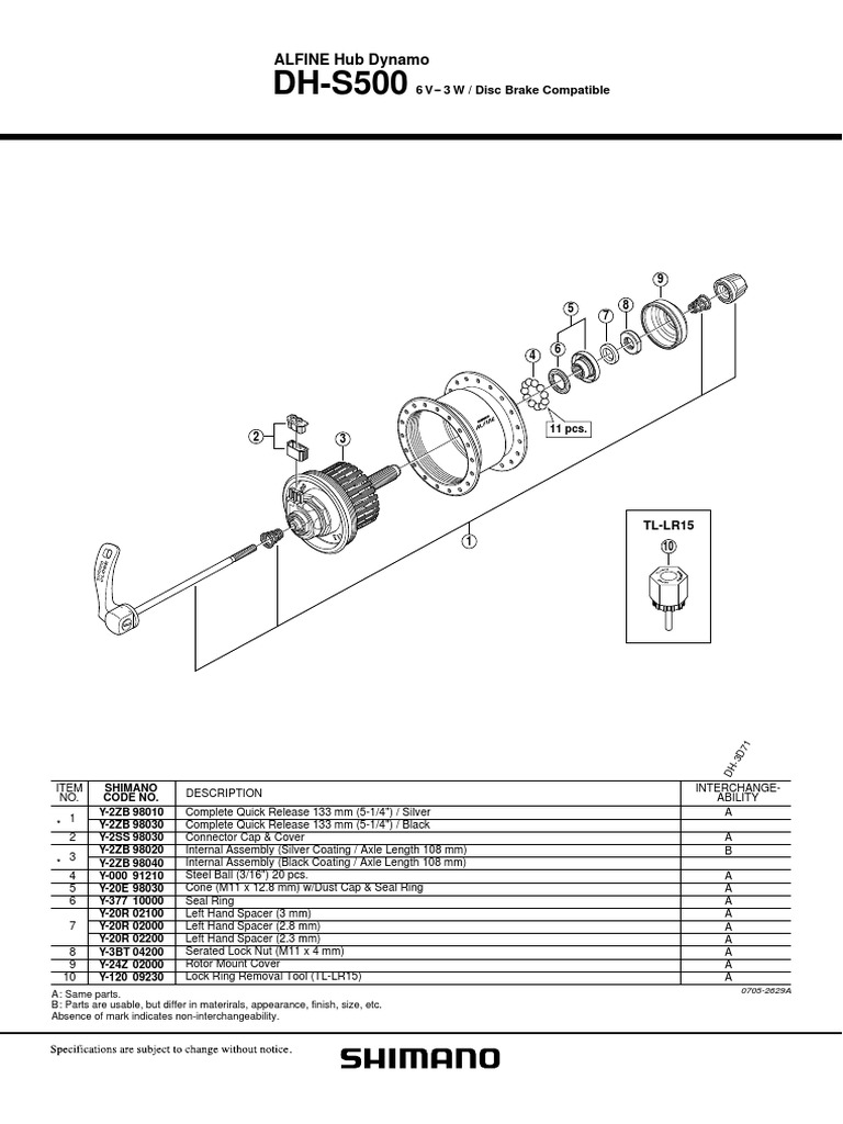 Shimano Hub | PDF | Machines | Vehicle Parts