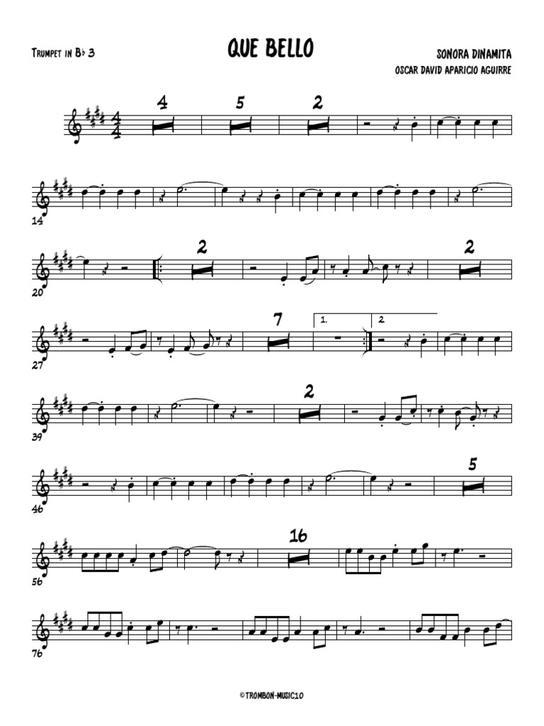 Que Bello Trompeta 2 PDF | PDF