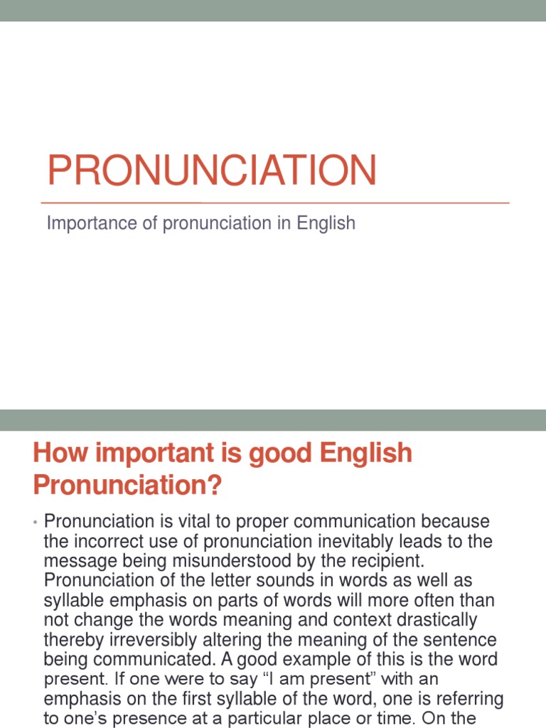 Pronunciation | PDF | Consonant | Vowel