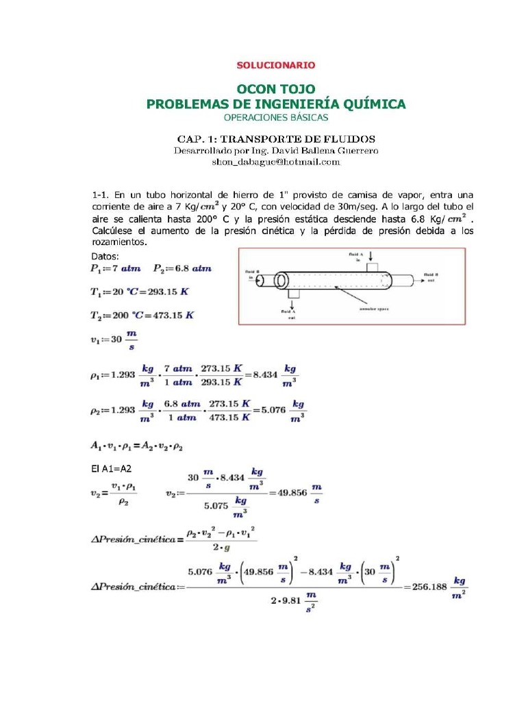 Documentos - Tips - Solucionario Del Libro Ocon y Tojo Capitulo 1 Problemas de Ingenieria ...
