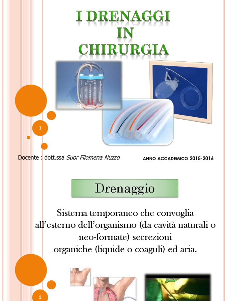 Drenaggi Chirurgici | PDF