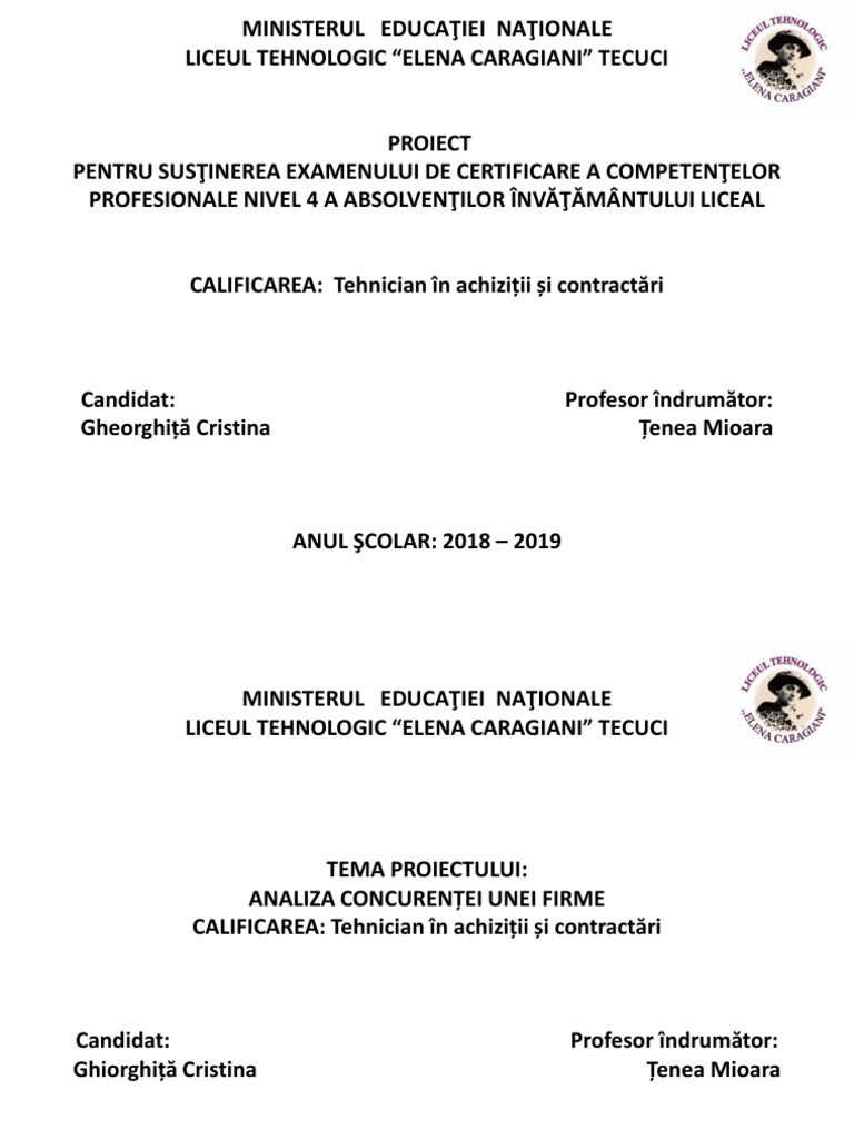 Atestat Clasa A 12 A | PDF