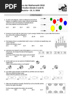 2021 Math Kangaroo Practice Problems | PDF