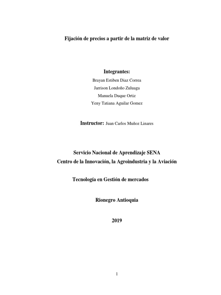Matriz Precio-Calidad en Pizzerías | PDF | Mercado (economía) | Economias