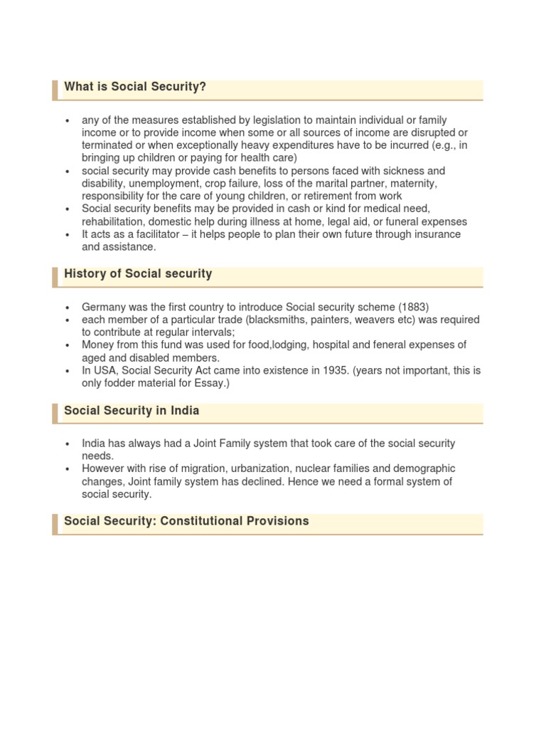 What Is Social Security | PDF | Welfare | Employment
