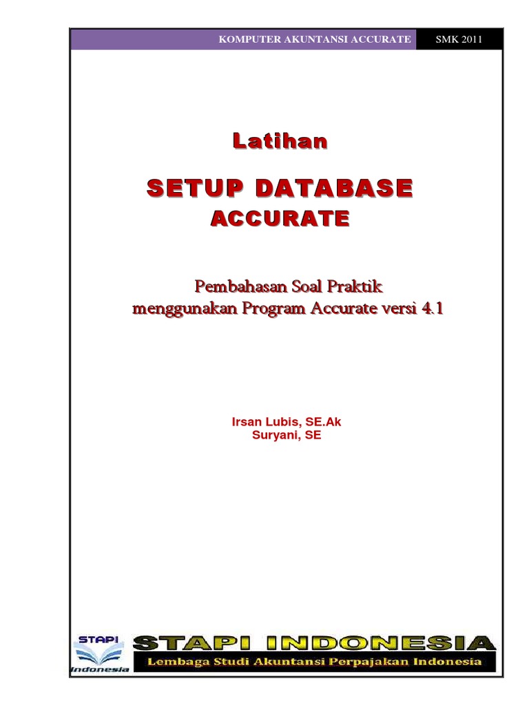 Modul Latihan Setup Database Accurate | PDF