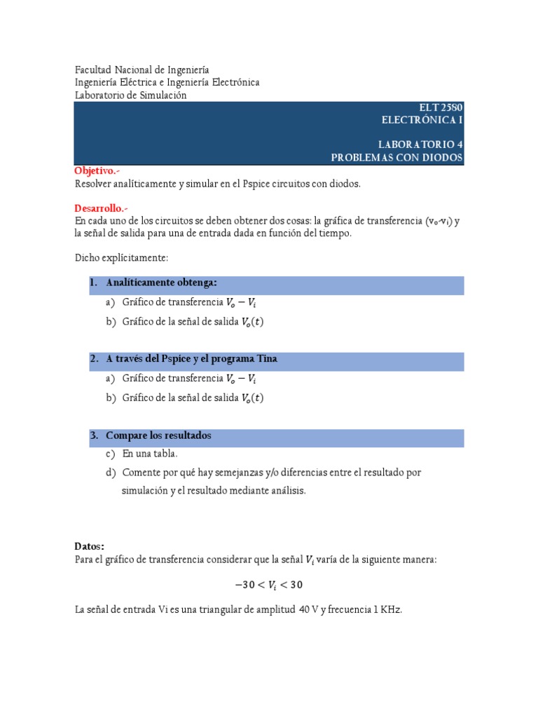 Elt 2580 Laboratorio 4 PDF | PDF | Ingeniería Informática | Ingeniería Electrónica