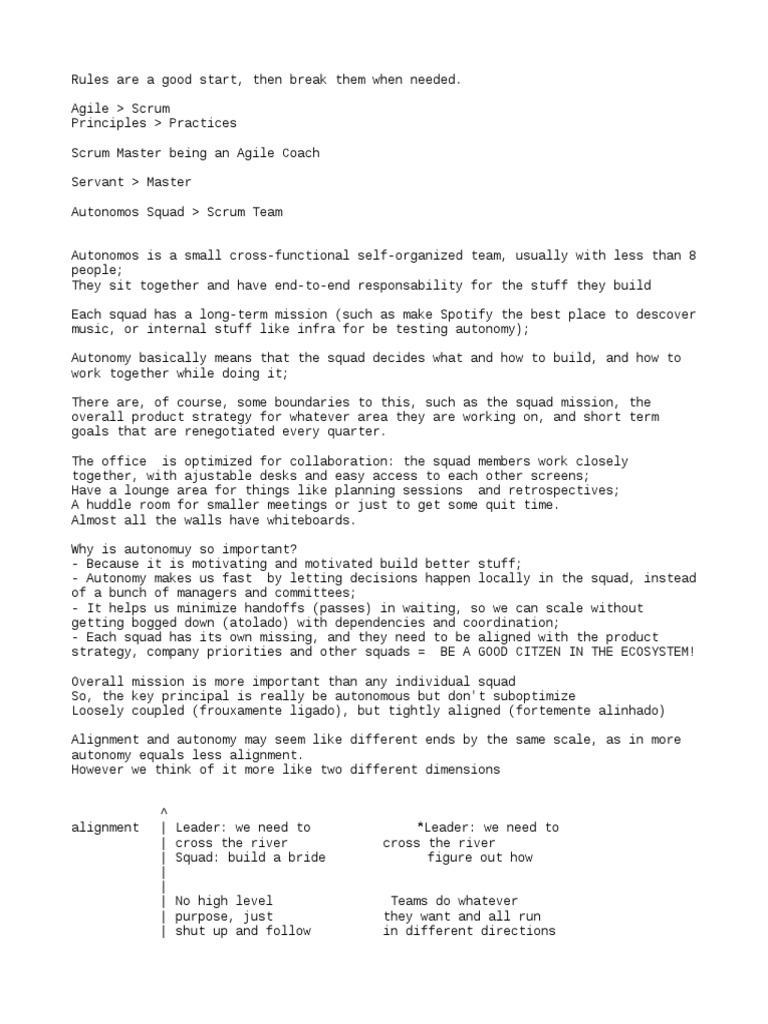 Autonomous Squads: Achieving Alignment and Autonomy through Cross ...