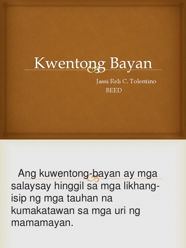 Kwentong Bayan | PDF