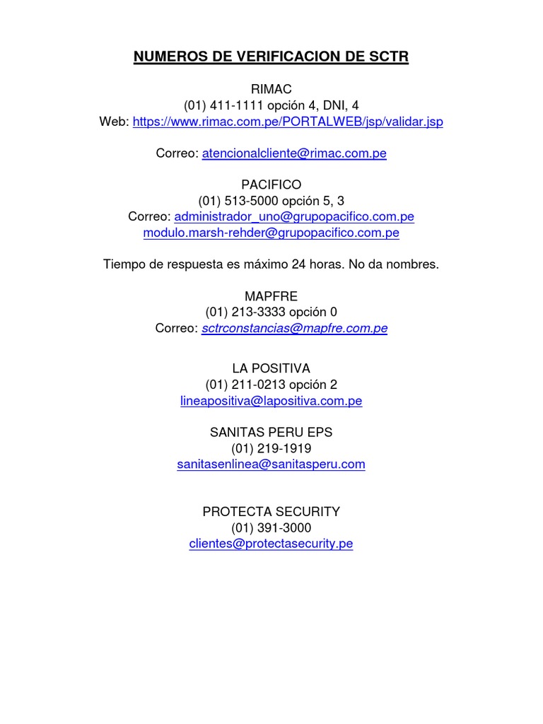 Validacion SCTR | PDF