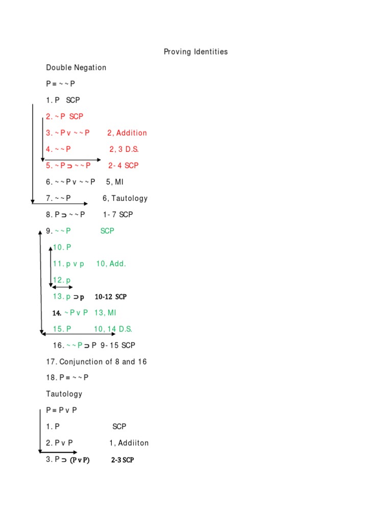 Proving Identities | PDF | Logical Consequence | Truth