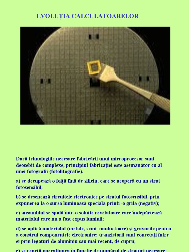 Evolutia Calculatoarelor | PDF
