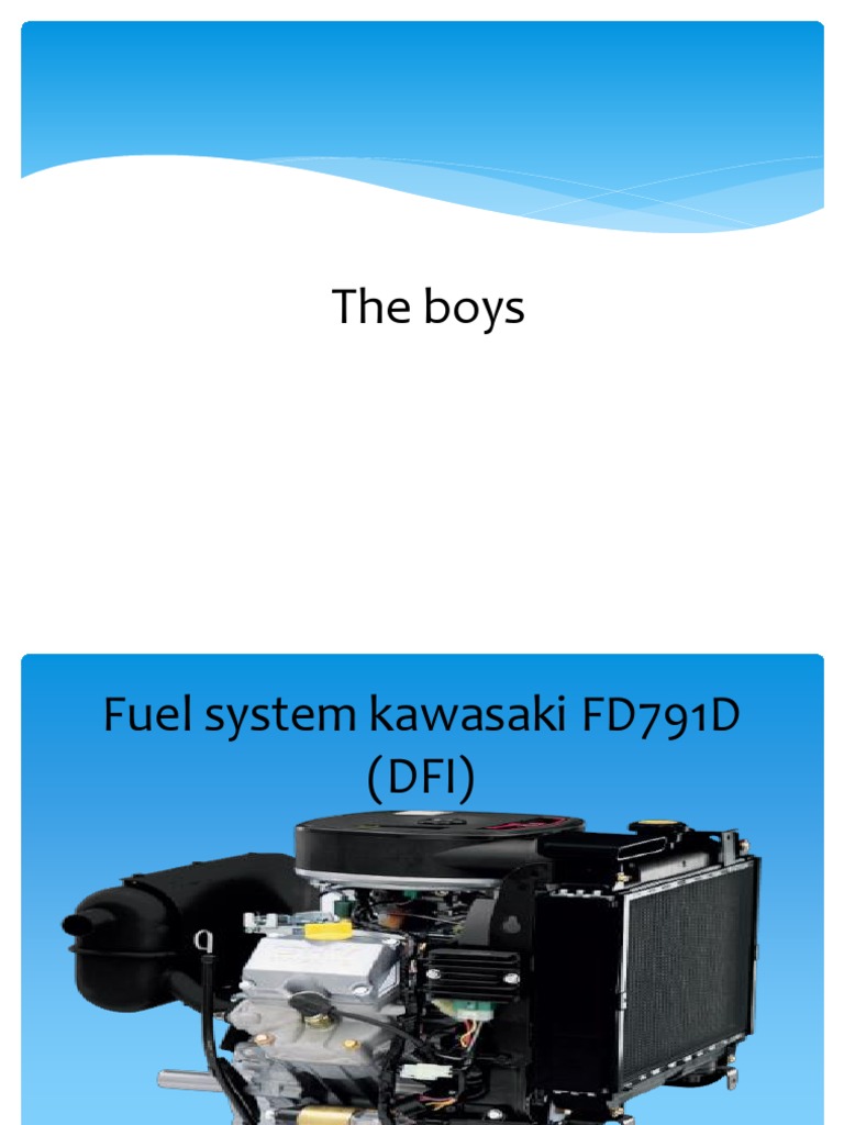 Kawasaki FD791D DFI Fuel System Overview | PDF | Technology & Engineering