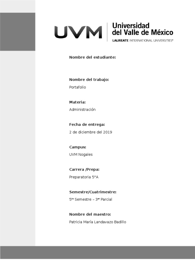 Portada Oficial UVM | PDF