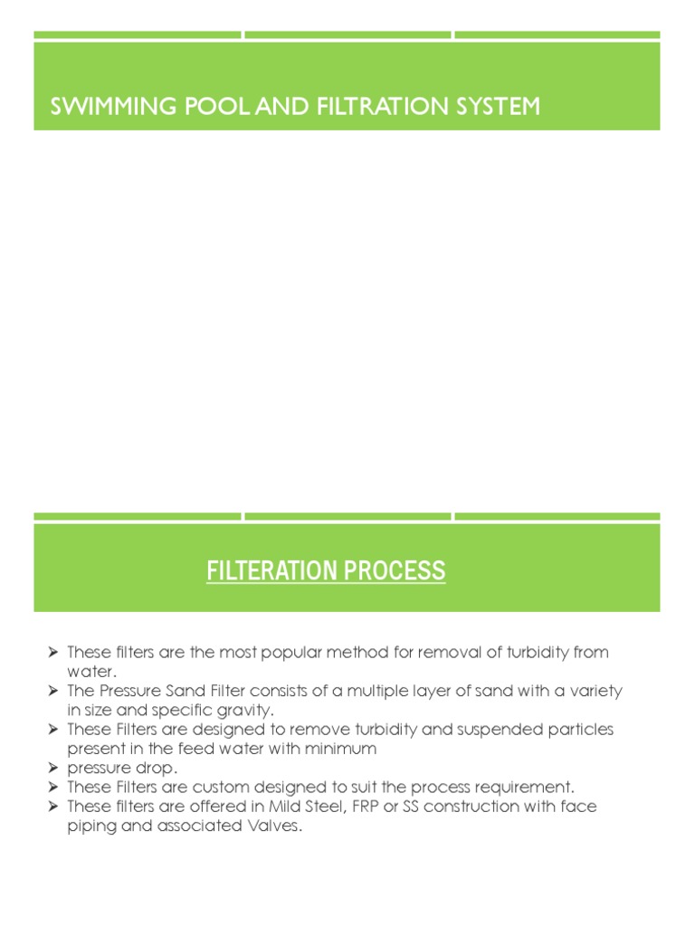 Swimming Pool | Download Free PDF | Filtration | Sand
