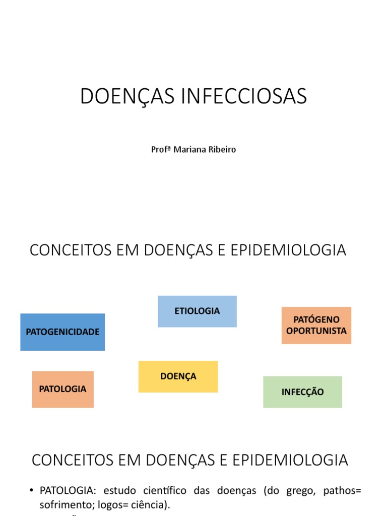 Aula 06 - Doenças Infecciosas PDF | PDF | Epidemias | Epidemiologia
