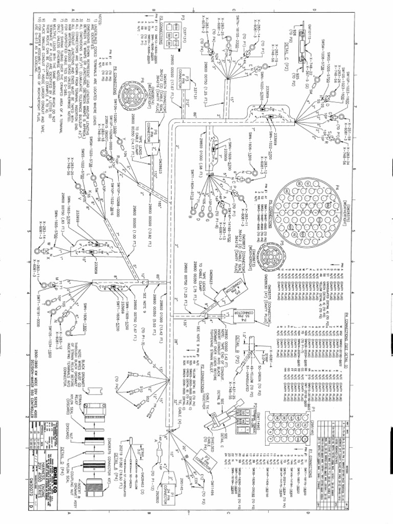 Cableado de Kohler para Mtu Mdec | PDF