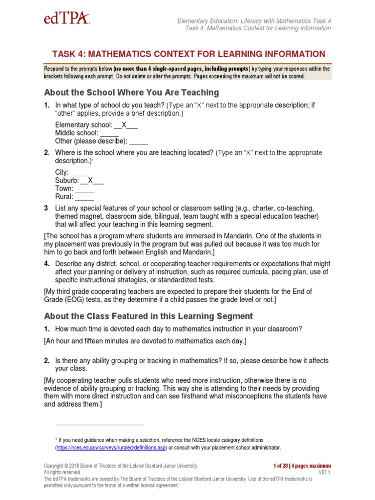 Edtpa Final Task 4 | Download Free PDF | Individualized Education ...