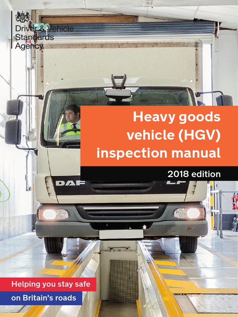 HGV Inspection Manual 2018 Edition | PDF | Seat Belt | Tire