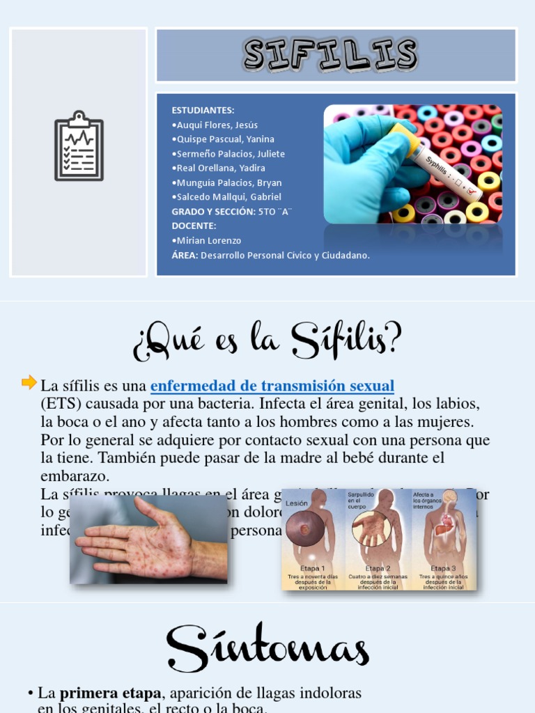 Sífilis | PDF | Infección transmitida sexualmente | Microbiología