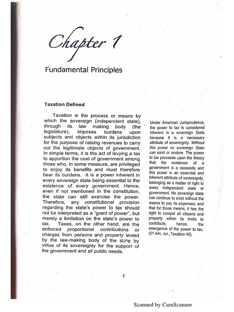Income Taxation-Chapter 1 (Tabag) | PDF