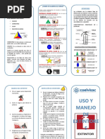 Triptico - Programa Emergencias - Uso Extintores | PDF | Bienestar