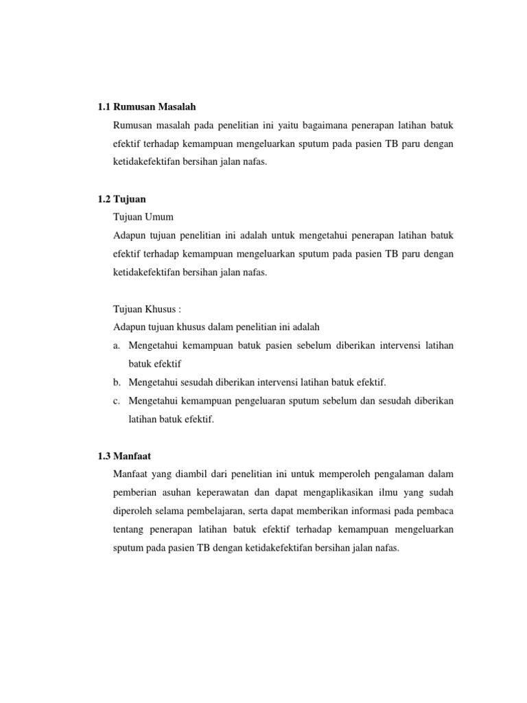 Rumusan Masalah Proposal | PDF