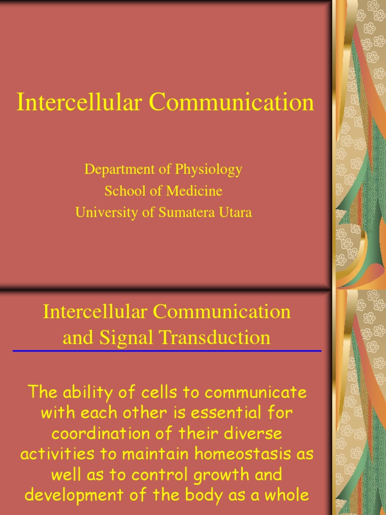 Intercellular Communication Mechanisms | PDF | Cell Signaling | Hormone