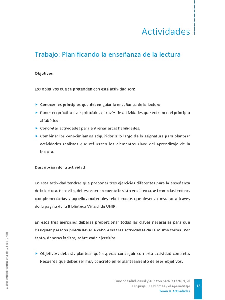 PLanificar Enseñanza Lectura PDF | PDF | Aprendizaje | Conceptos ...