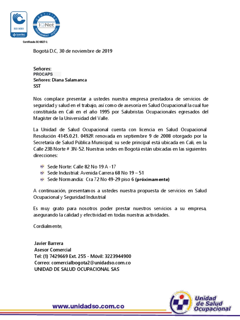 Presentacion Uso PROCAPS PDF | PDF | Bogotá | Cuidado de la salud