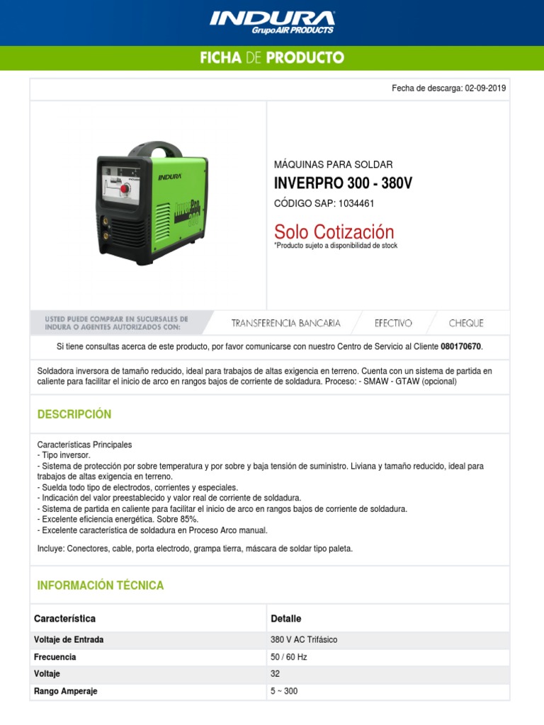 1034461-Inverpro 300 - 380V | PDF | Soldadura | Construcción