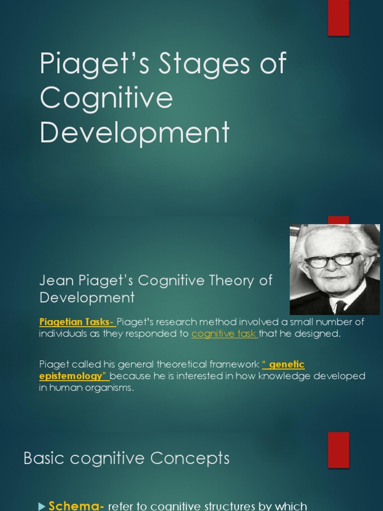 Piaget's Theory of Cognitive Development | PDF | Schema (Psychology ...