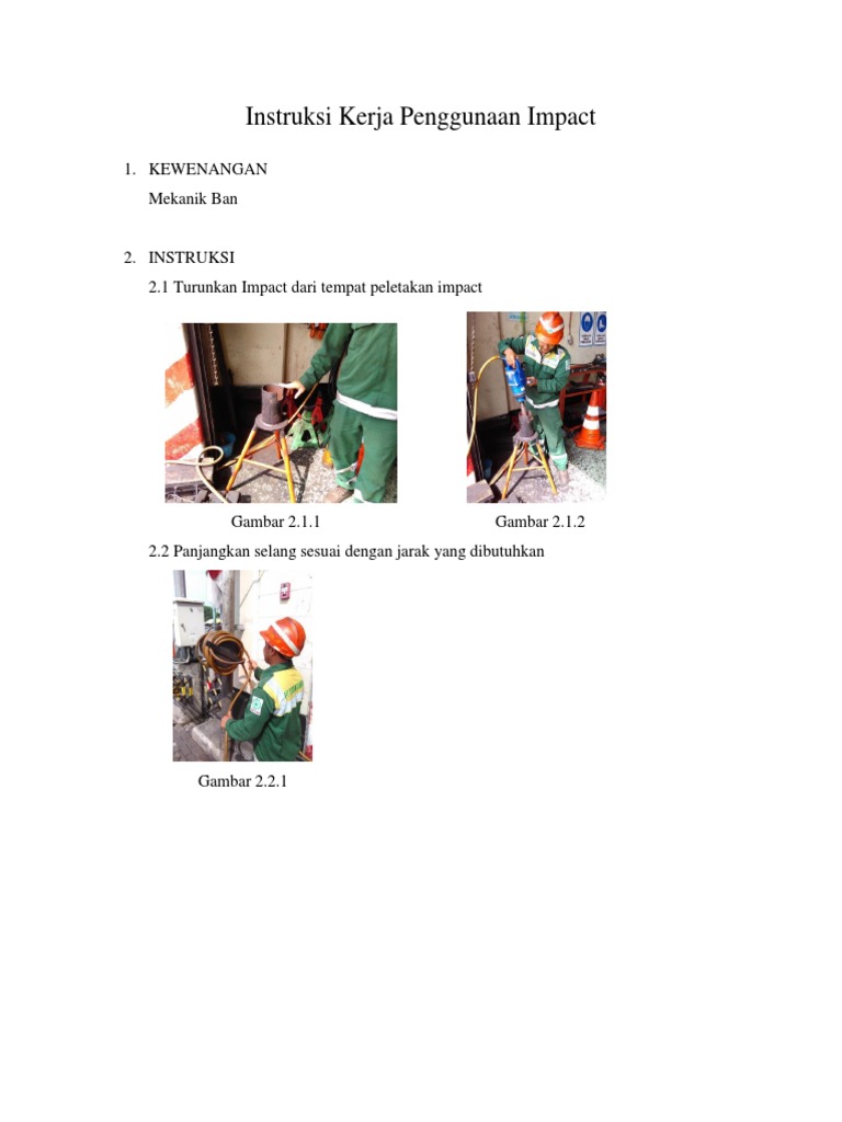 Panduan Penggunaan Impact Wrench | PDF | Sains & Matematika