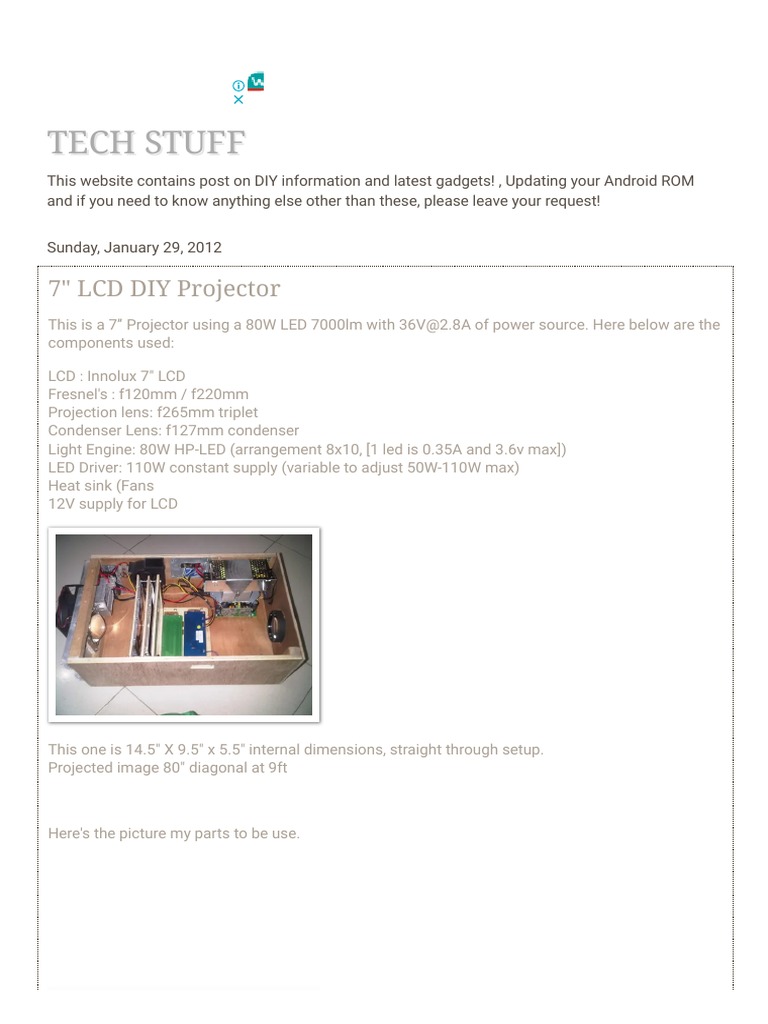 7 - LCD DIY Projector PDF | PDF