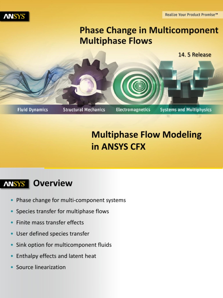 CFX Multiphase 14.5 L10 Multicomponent Multiphase Flows | PDF | Phase (Matter) | Enthalpy