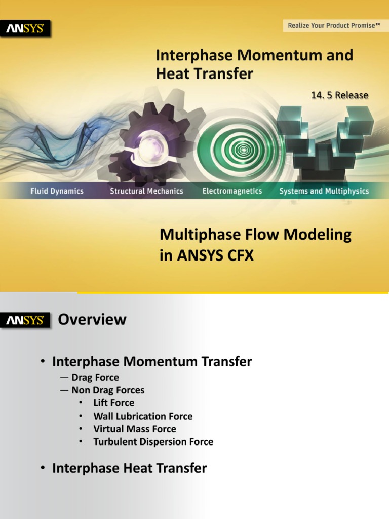 CFX Multiphase 14.5 L03 Interphase Momentum Heat Transfer | PDF | Drag ...