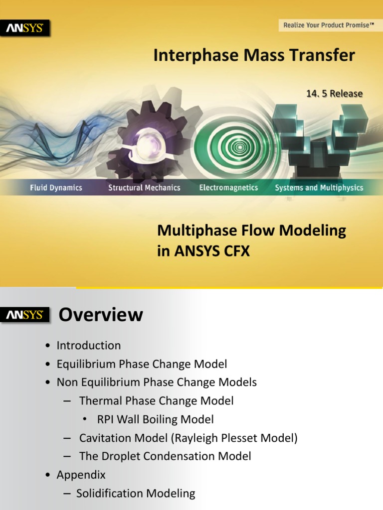 CFX Multiphase 14.5 L07 Interphase Mass Transfer | PDF | Phase (Matter ...