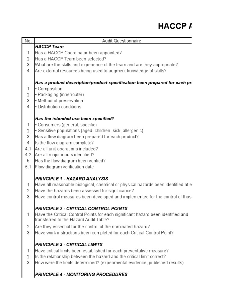 HACCP | PDF | Hazard Analysis And Critical Control Points ...
