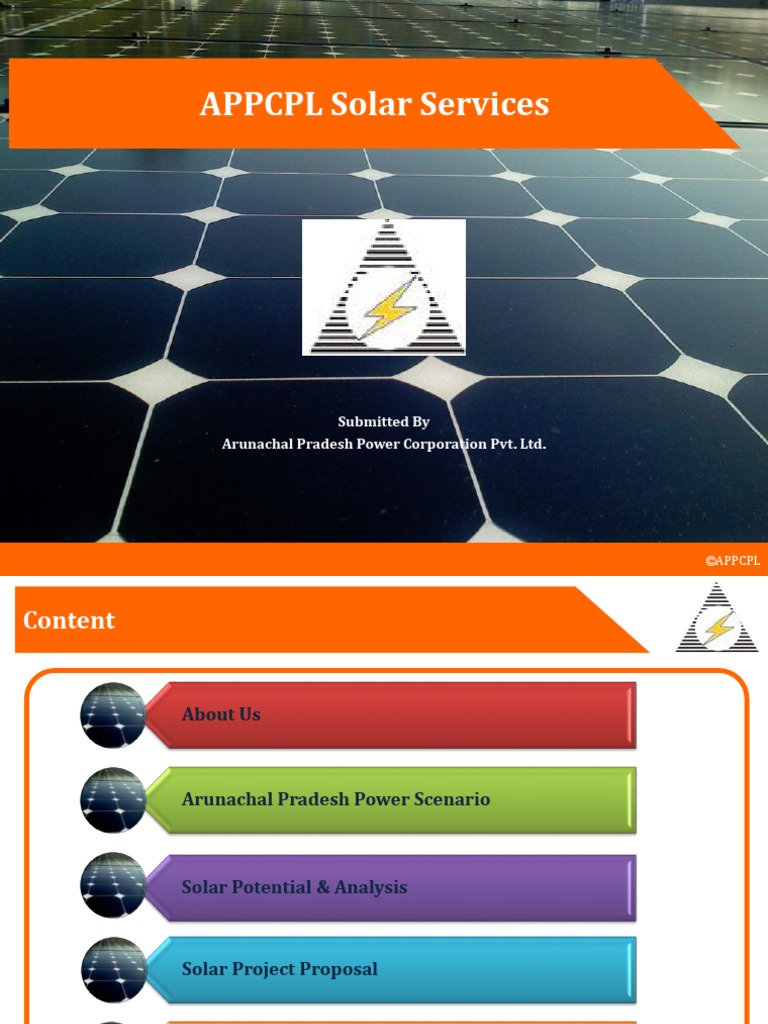 Arunachal Solar | PDF | Solar Power | Public–Private Partnership