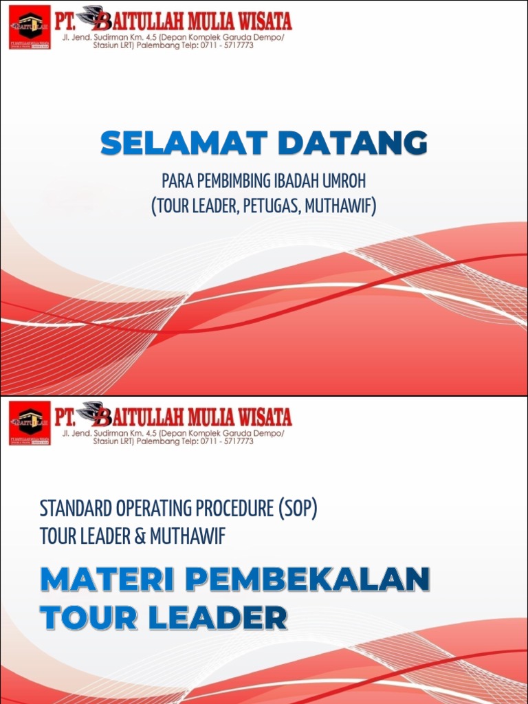 SOP Tour Leader Umroh dan Tugasnya | PDF