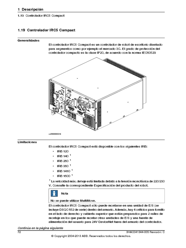 IRC5 Compact PDF | PDF | Controlador lógico programable | Programa de ...
