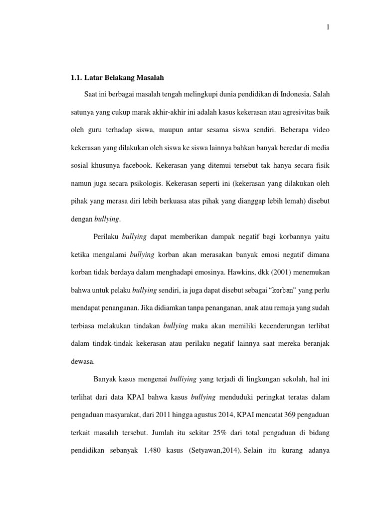 Contoh Rancangan Intervensi | PDF