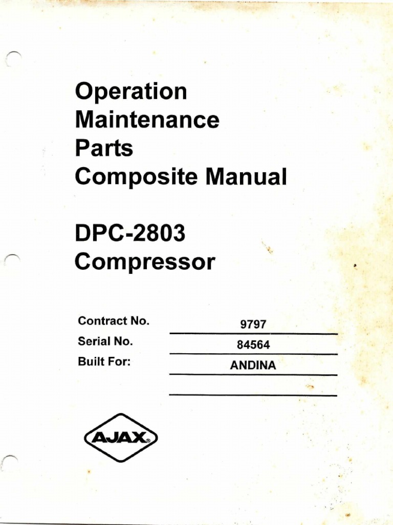 Ajax DPC-2803 PDF | PDF | Valve | Leak