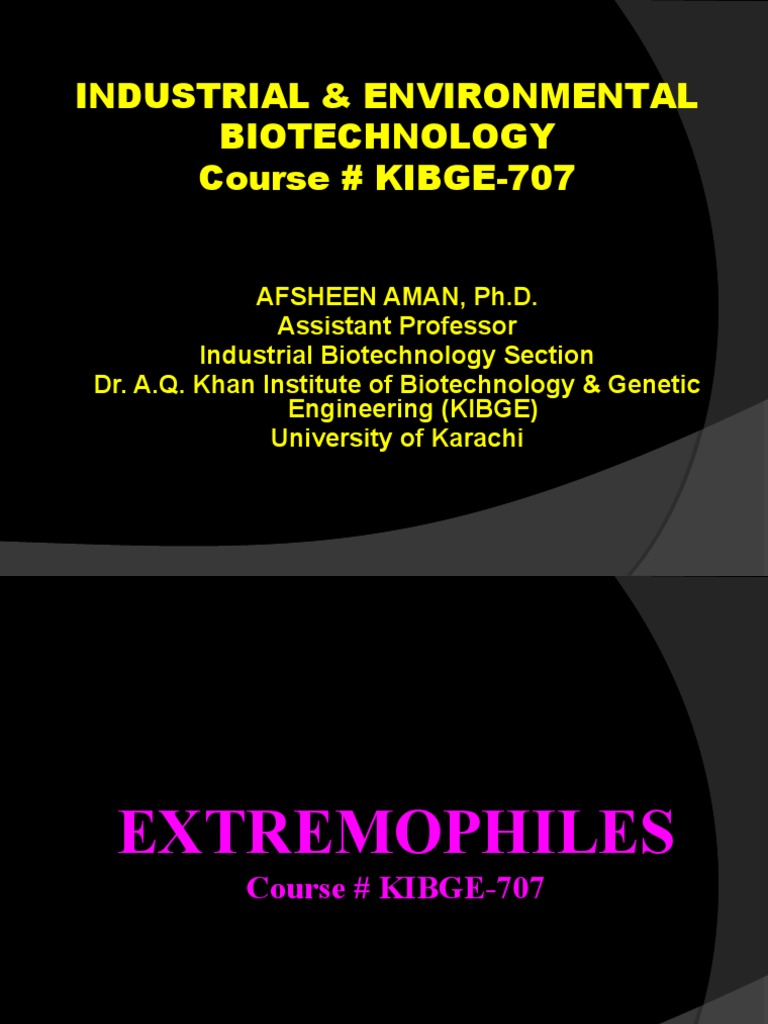 Understanding Extremophiles in Biotechnology | PDF | Microorganism ...