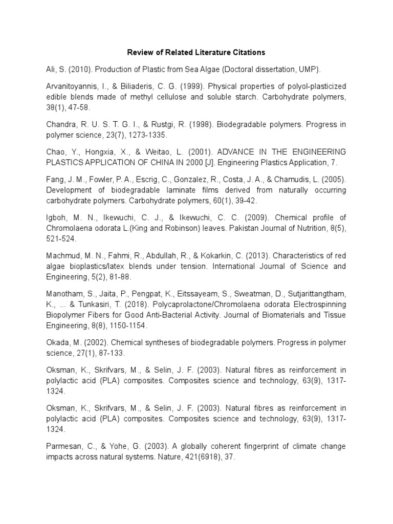 RRL Cite | PDF | Plastic | Polymer Chemistry