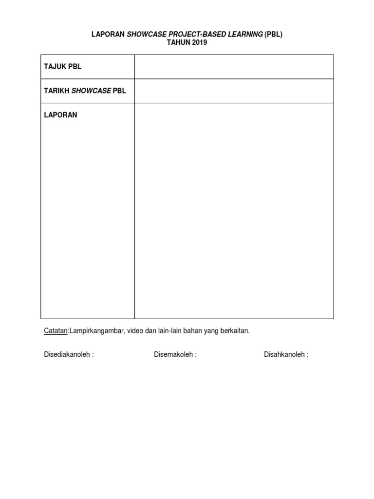 Format Laporan PBL | PDF