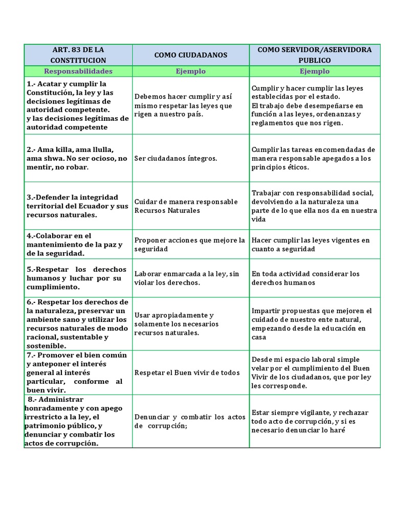 Cuadro Responsabilidades Elvis Pinto | PDF | Corrupción política ...