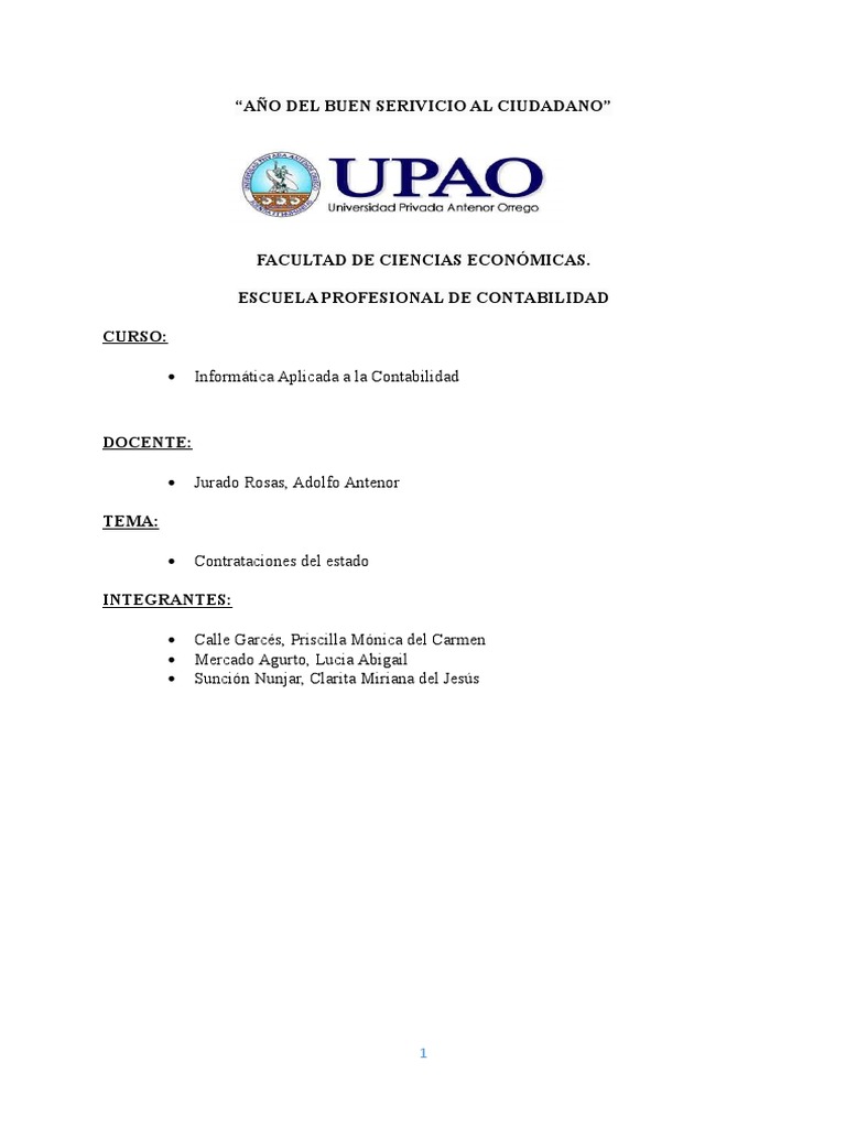 Trabajo-Informatica Final | PDF | Contabilidad | Economias